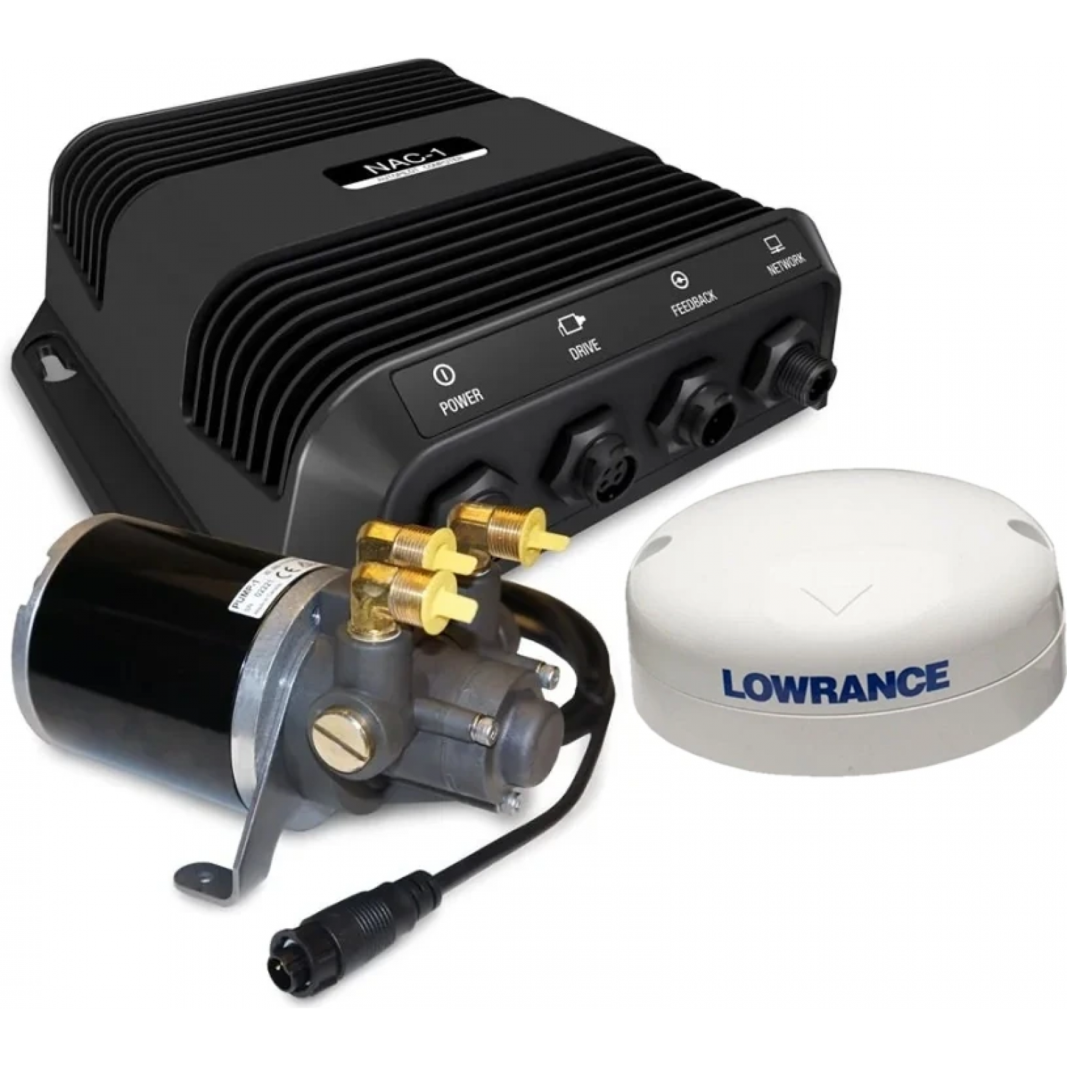 Автопилот LOWRANCE NAC-1 OUTBOARD PILOT HYDRAULIC PACK, MKII PUMP-1 000 ...